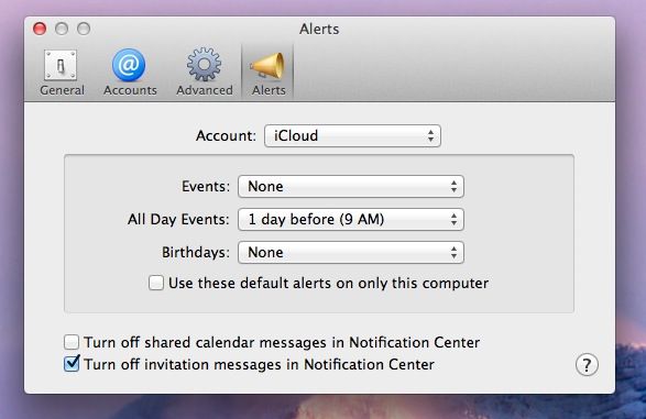 Customize Calendar Notification Center Alerts In Mountain Lion [OS X Tips] | Cult of Mac