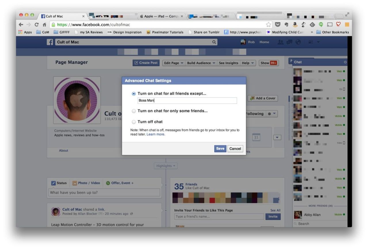 Hide your Facebook online status from your nosy boss | Cult of Mac