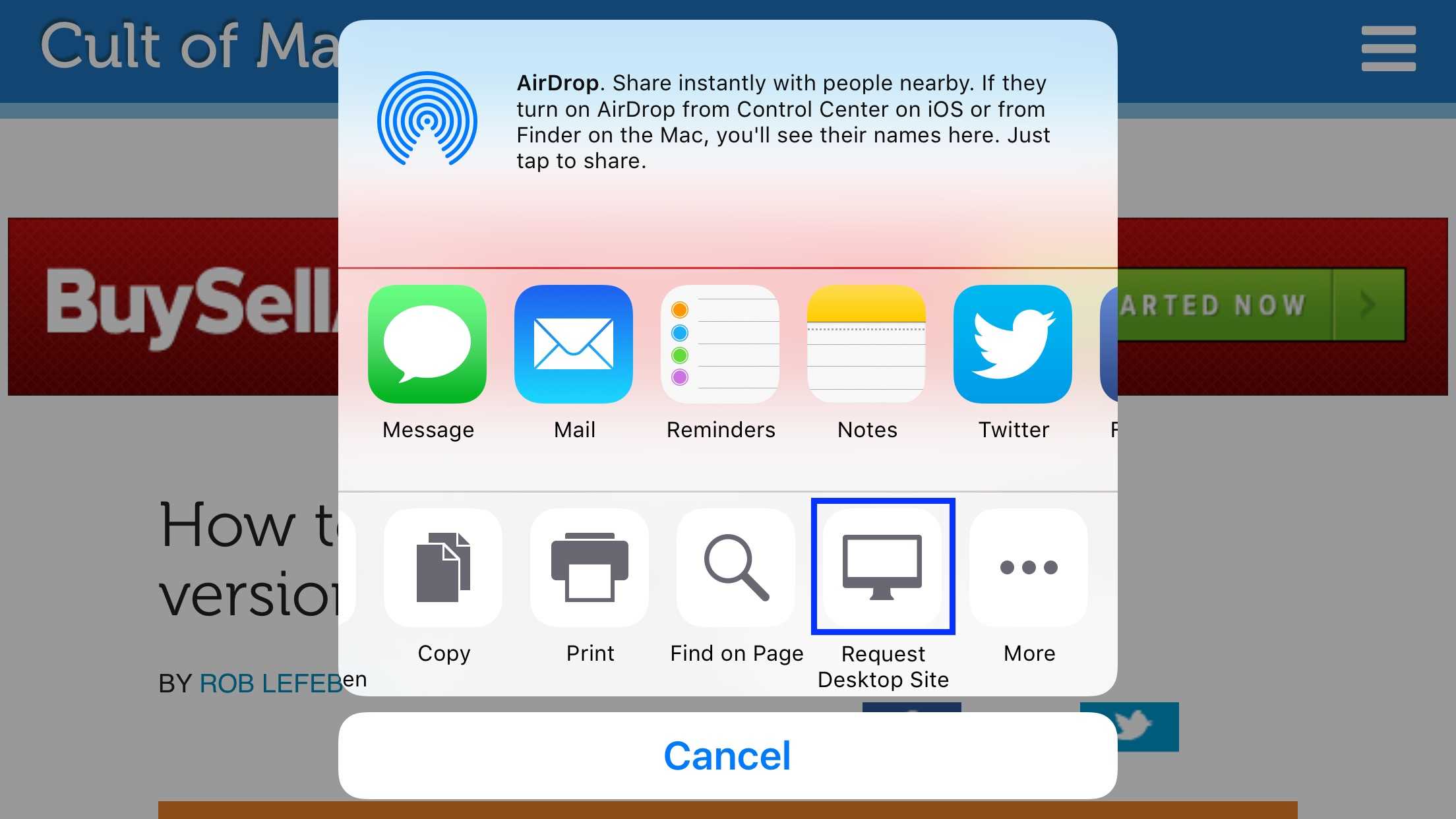 How to skip those skimpy mobile versions of websites | Cult of Mac