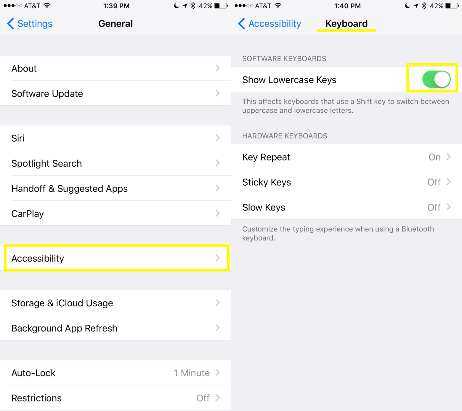 Pro Tip: Make iOS 9 keyboard all caps again | Cult of Mac