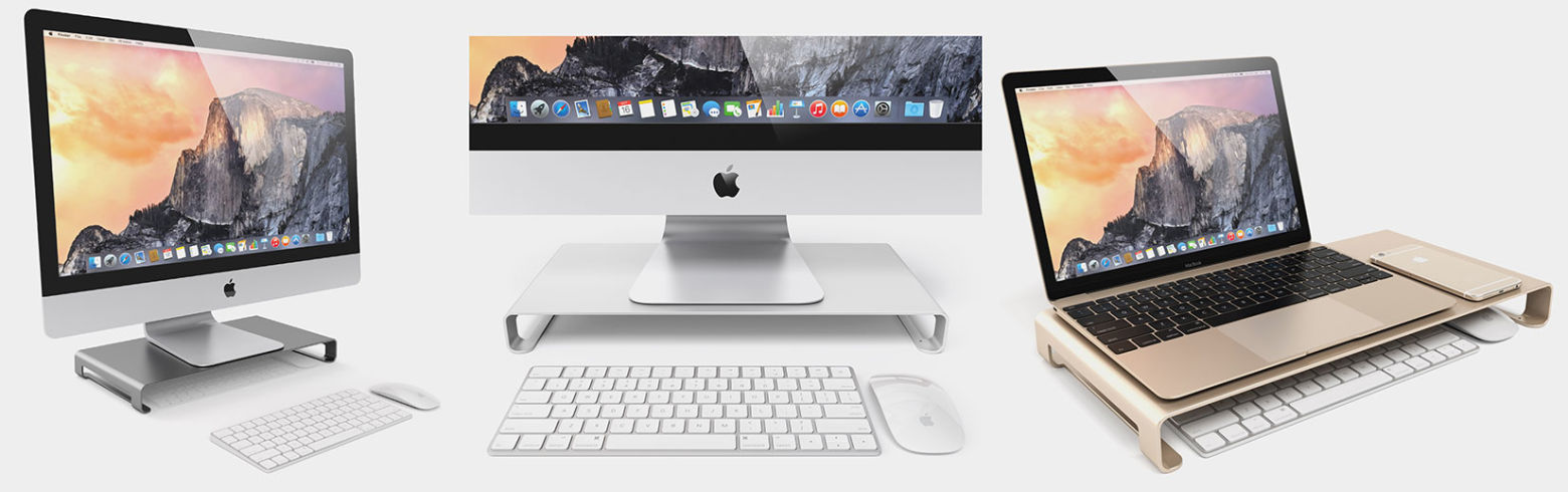 Aluminum stand puts Apple monitors on fitting pedestal | Cult of Mac