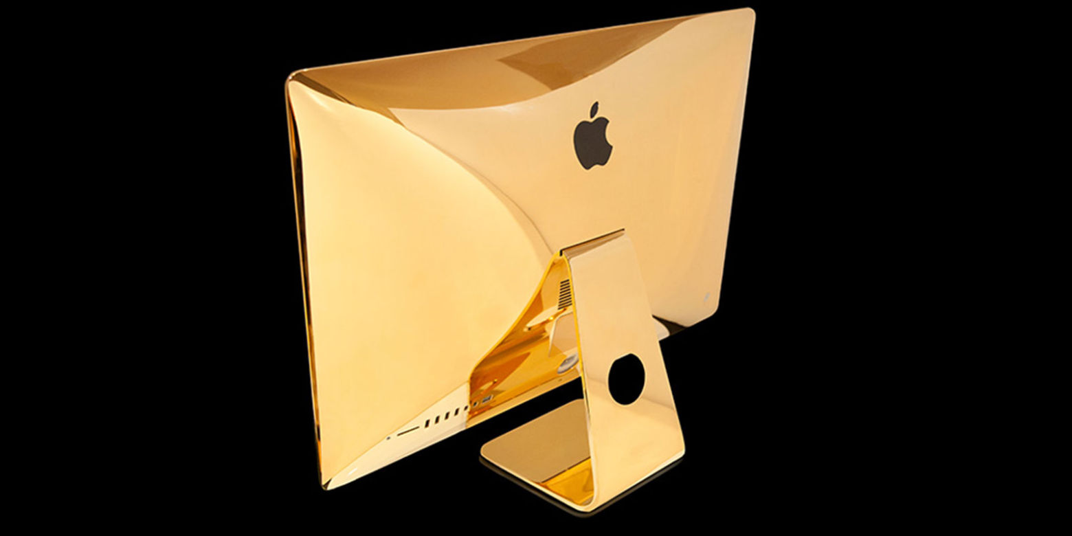 Your boring Apple gear would look so much better dipped in 24k gold ...