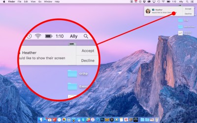 How to share Mac screen in Messages