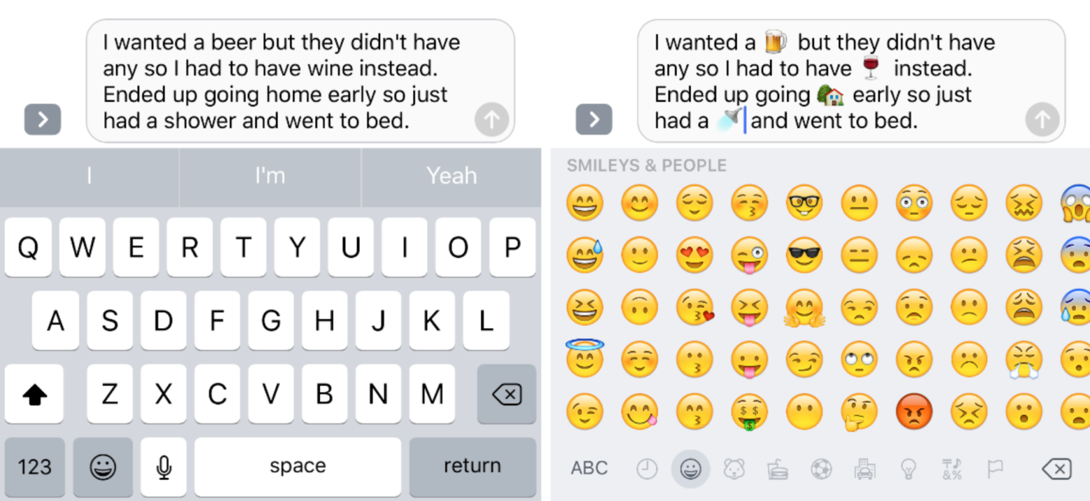 How to swap words for emoji in iOS 10