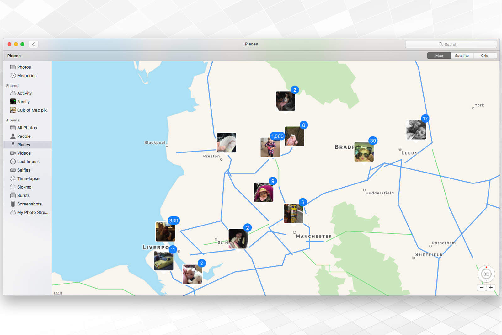 Get macOS Sierra to display your photos on a world map