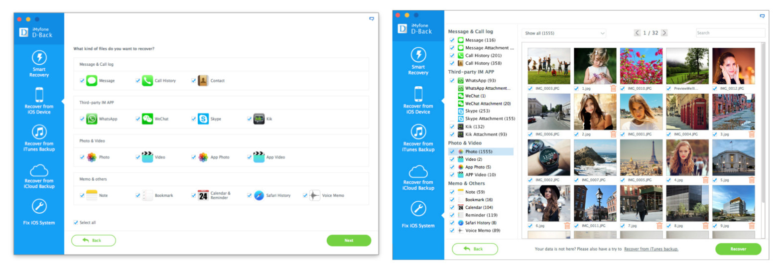 iMyfone D-Back makes iPhone data recovery simple