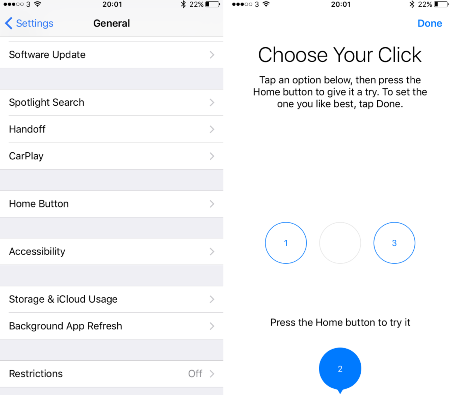 How to change the feedback strength of iPhone 7's Home button