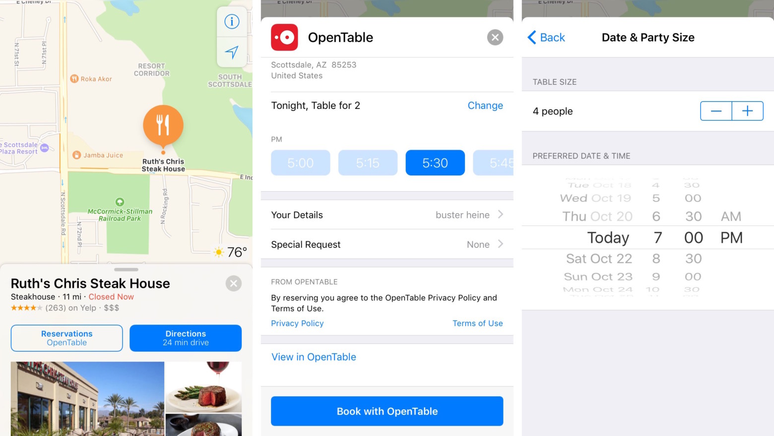 How to book a reservation through Apple Maps on iOS 10