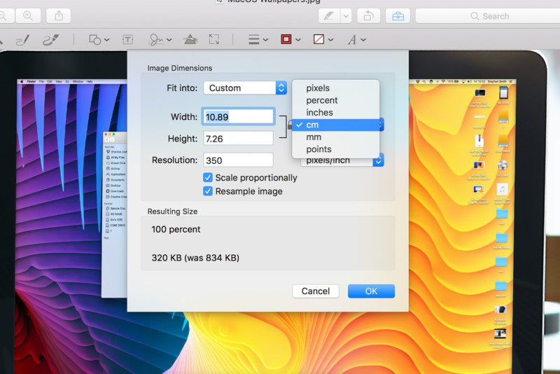 How to resize images using Apple's Preview tool in macOS