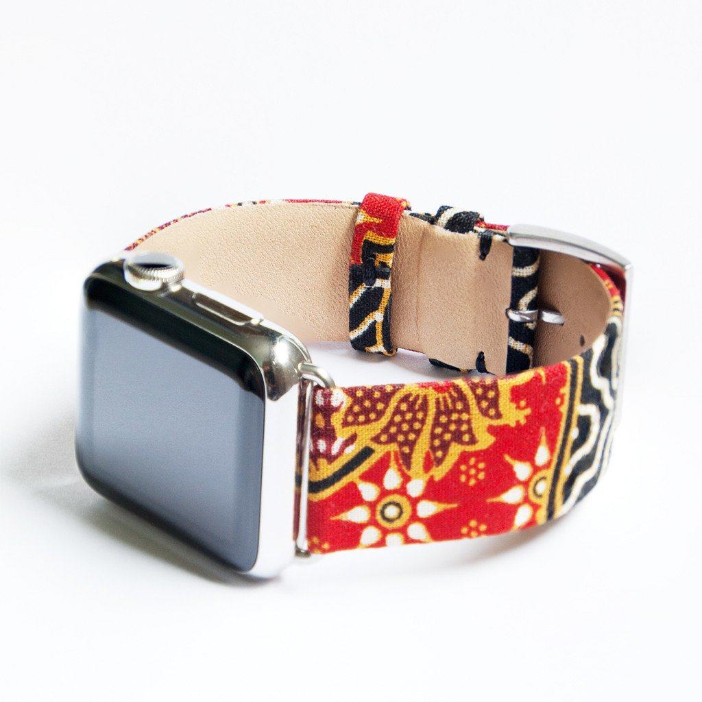 Embellish your Apple Watch with one-of-a-kind batik strap
