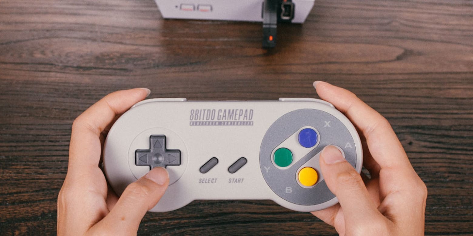 Relive a classic with this Bluetooth enables SNES controller, and more.