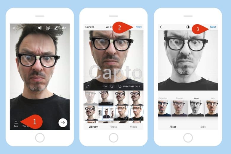 How to use Instagram Face Filters, and post them to your public feed ...