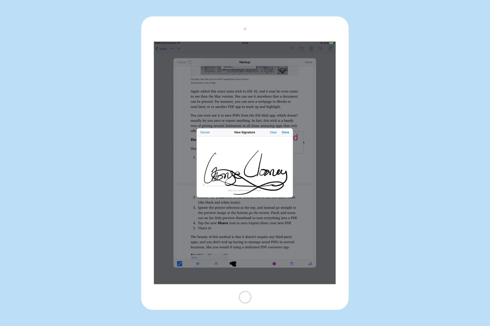 Use Apple Pencil to mark up PDFs in Mail app | Cult of Mac