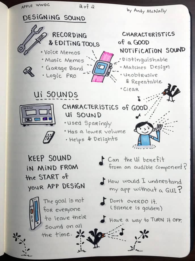 Check out Apple’s WWDC 2017 in sketchnotes | Cult of Mac