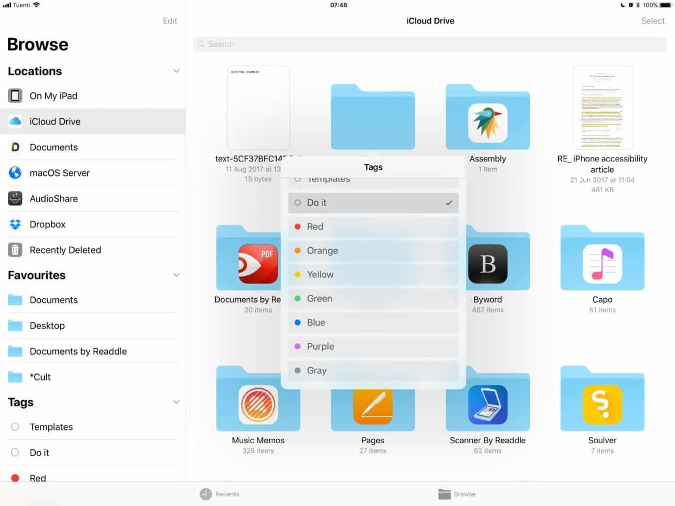 Everything you need to know about tagging files in iOS 11 | Cult of Mac