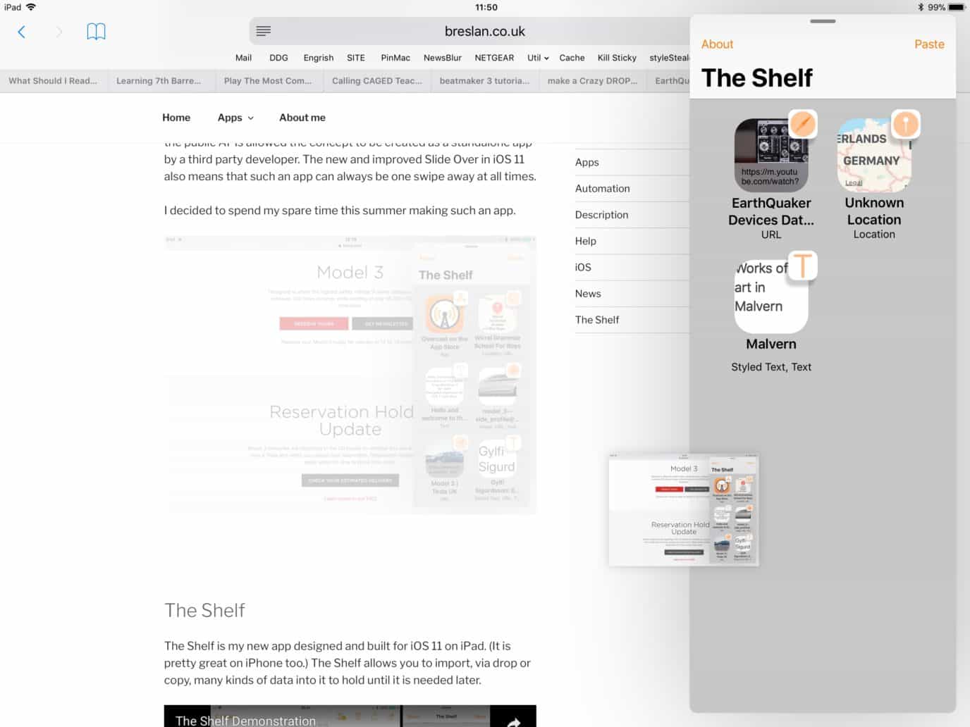 The Shelf is like a Desktop for iOS 11 | Cult of Mac