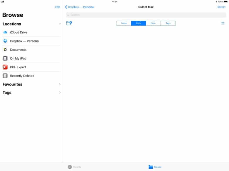 Dropbox is now baked into the iOS 11 Files App | Cult of Mac