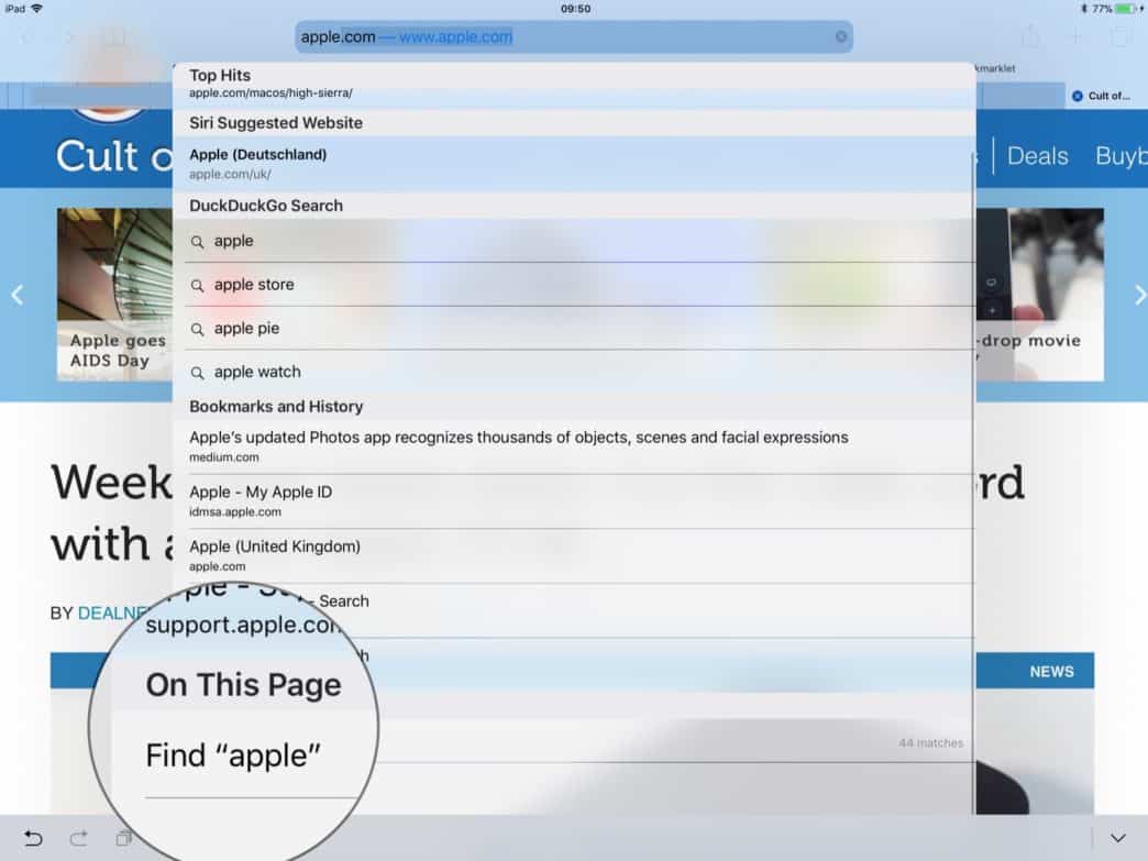 How to search in a page or website in Mobile Safari | Cult of Mac