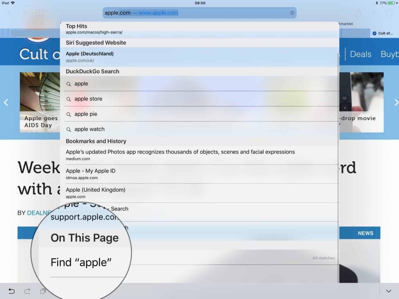 How to search in a page or website in Mobile Safari | Cult of Mac