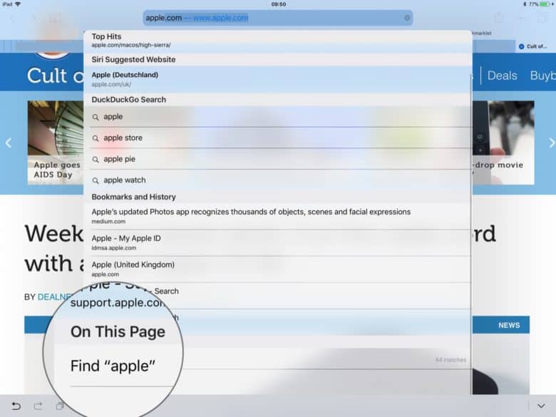 How to search in a page or website in Mobile Safari | Cult of Mac