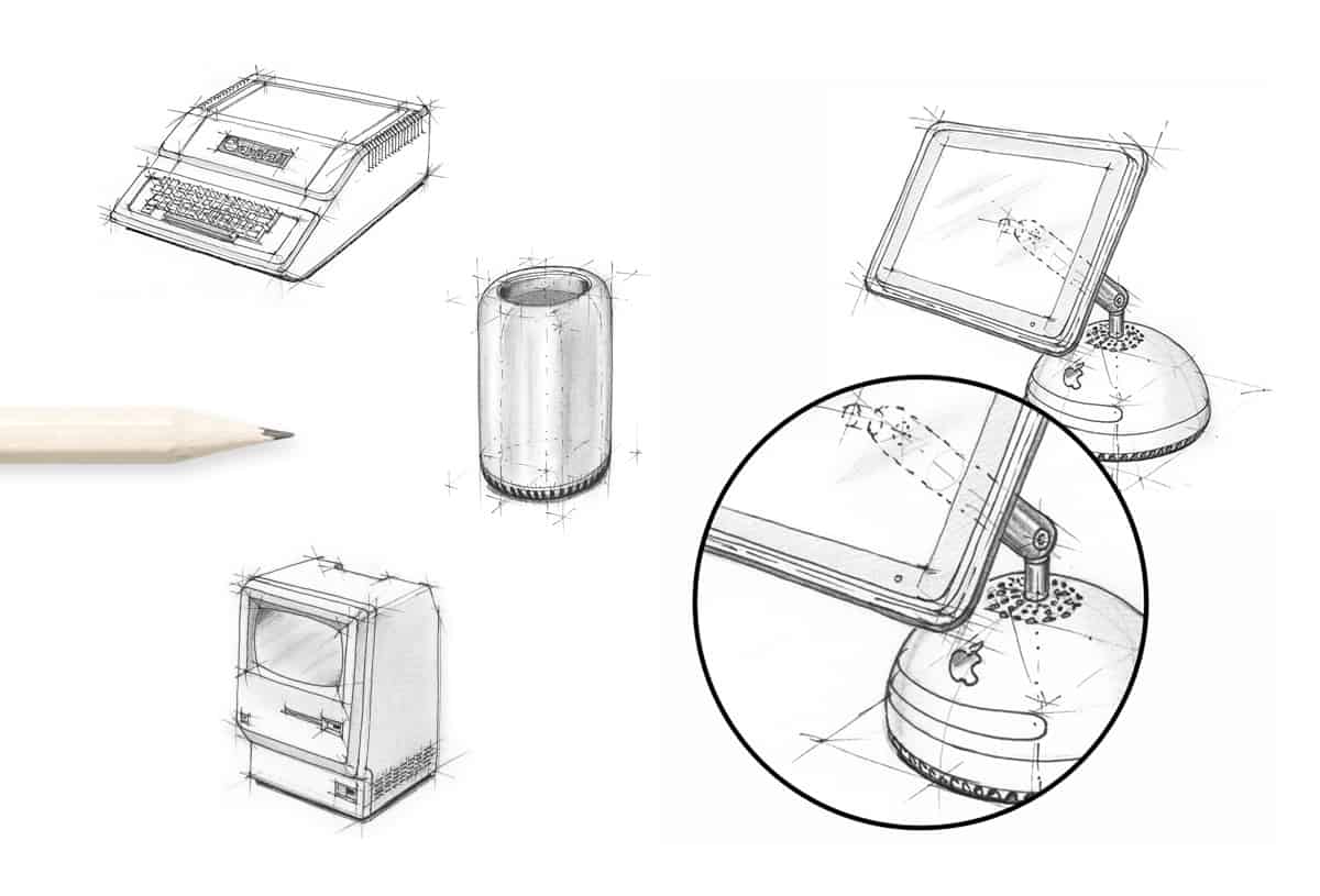 Stylish poster shows the evolution of Apple computers over the years ...