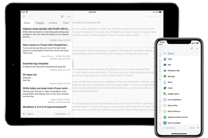 Capture notes quickly with Drafts [50 Essential iOS Apps #5] | Cult of Mac