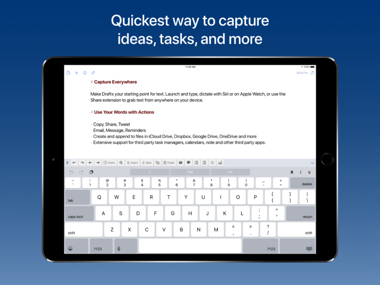 Drafts 5 for iOS goes free, adds fantastic pro features | Cult of Mac