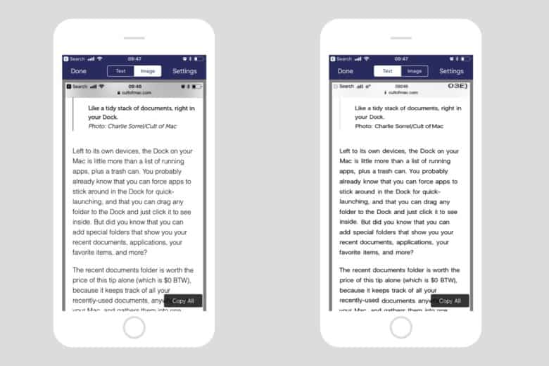 How to extract text from JPEG screenshots on iPhone | Cult of Mac
