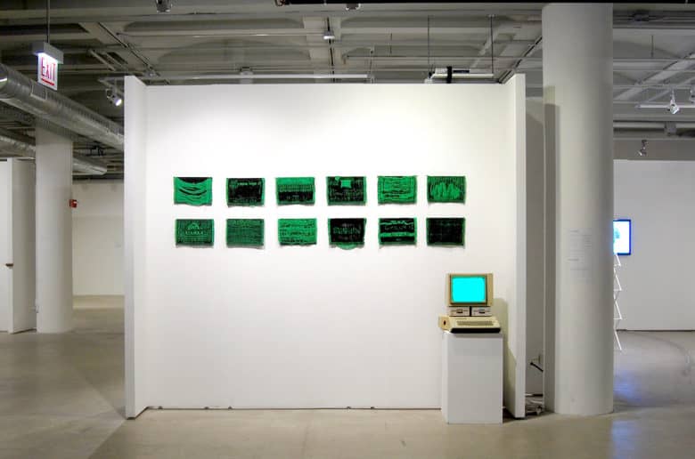 Glitchy Apple II screens inspires artist Melissa Barron