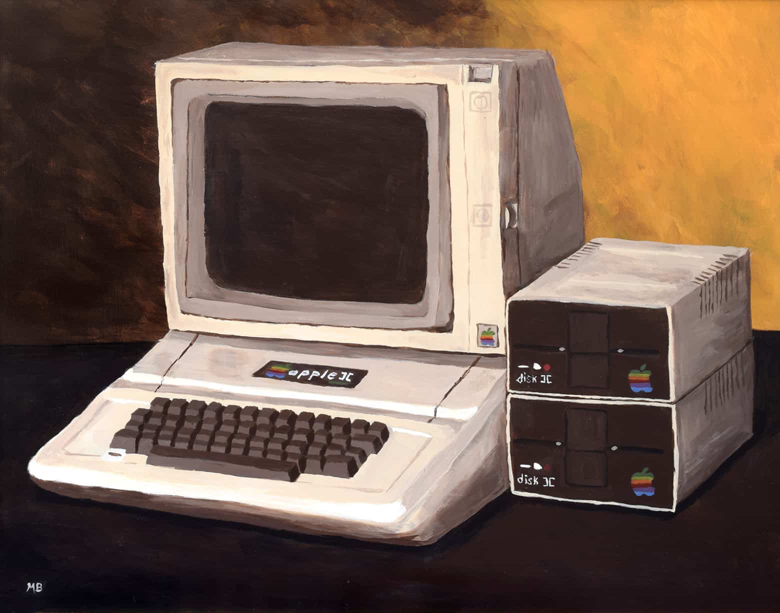 Glitchy Apple II screens inspires artist Melissa Barron