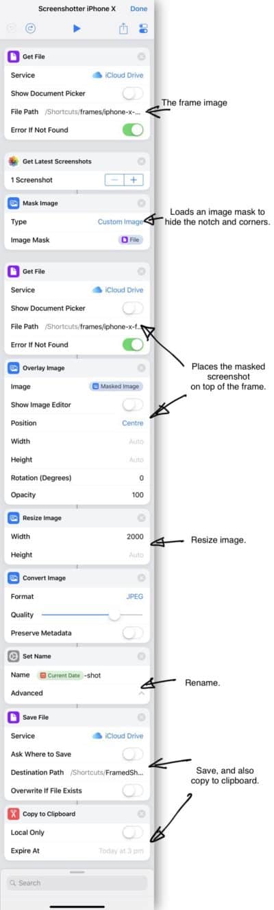 Add a device frame to iPhone XS screenshots with Shortcuts | Cult of Mac