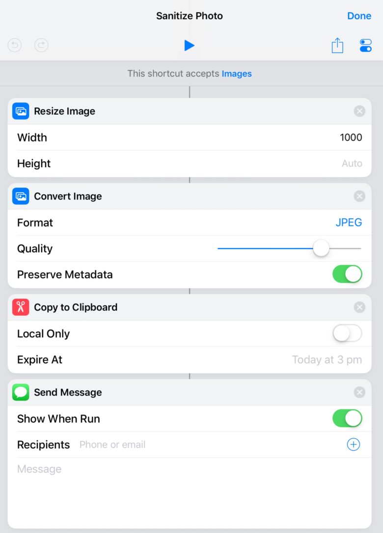 How to share photos safely with Shortcuts | Cult of Mac