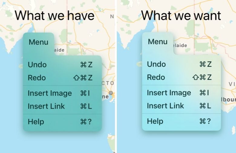 Check out how perfect these menus look on iOS | Cult of Mac