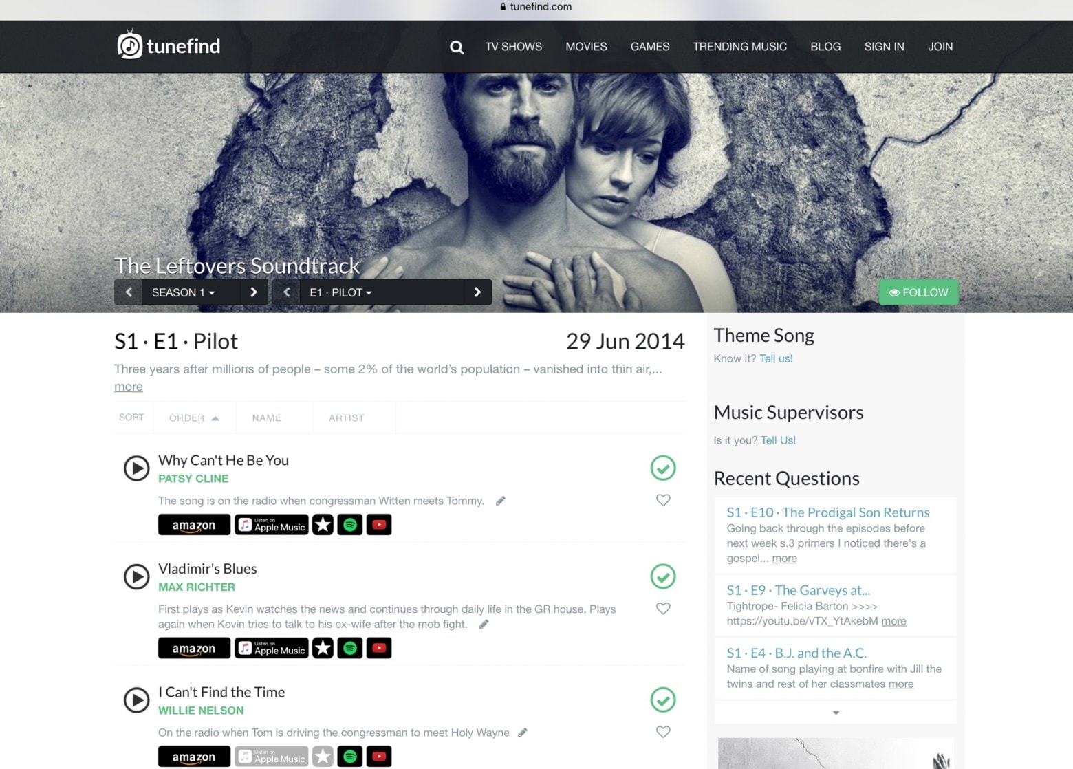 Use Tunefind to track down that great song you heard on TV | Cult of Mac