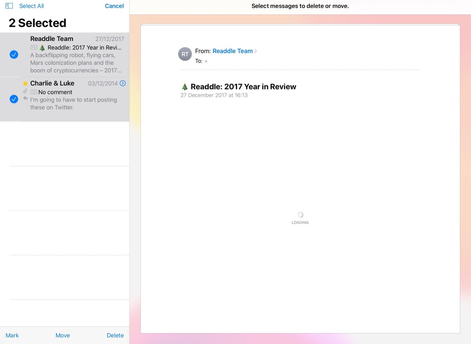 Here's how multi-select works in iPadOS 13 | Cult of Mac