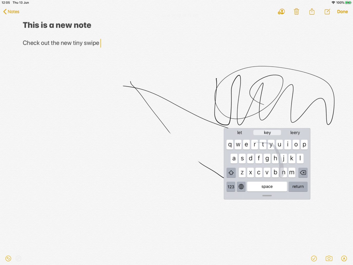 Apple Pencil and QuickPath floating keyboard revolutionize iPad typing