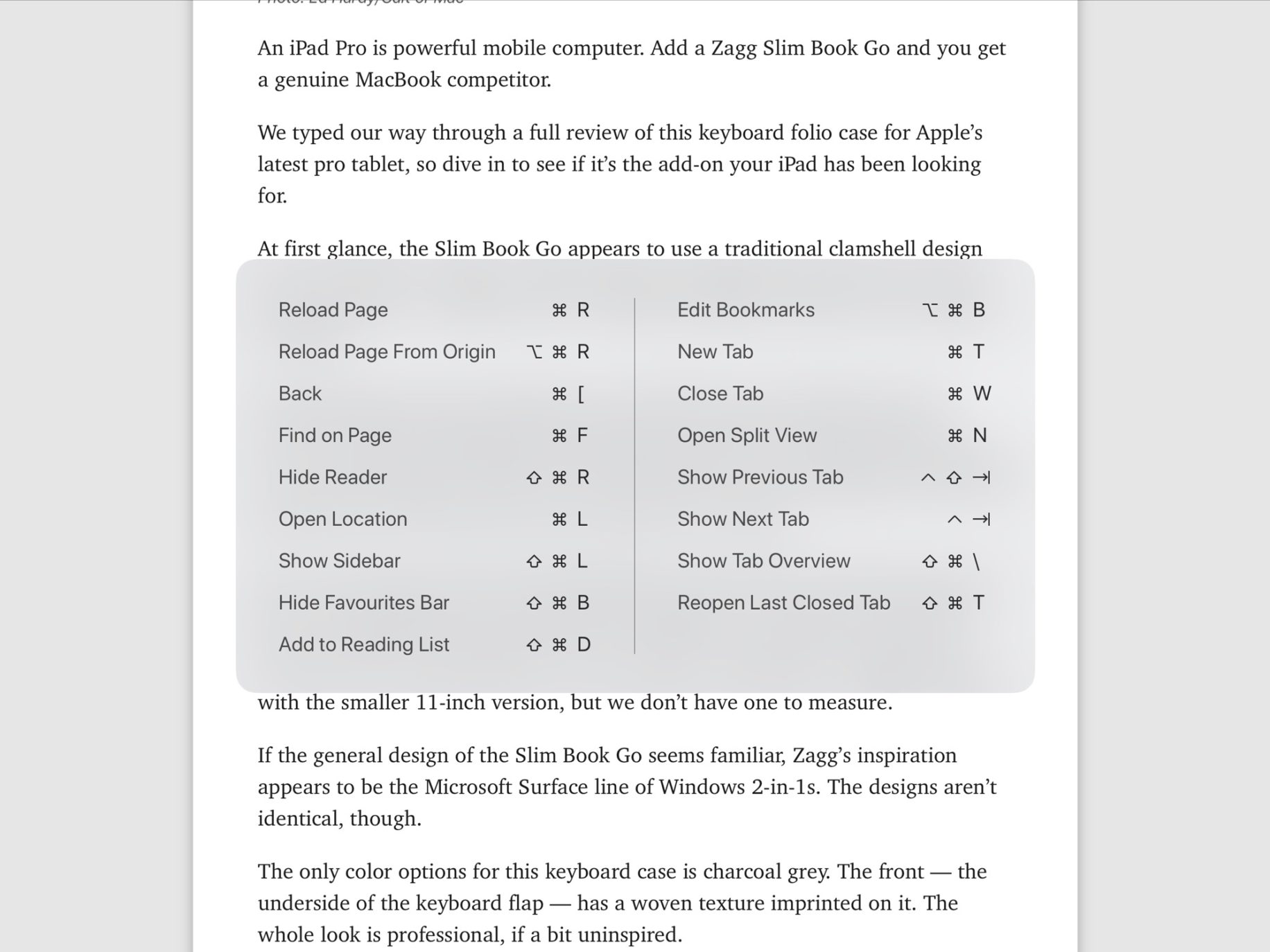 All the new keyboard shortcuts in iPadOS Safari, listed | Cult of Mac