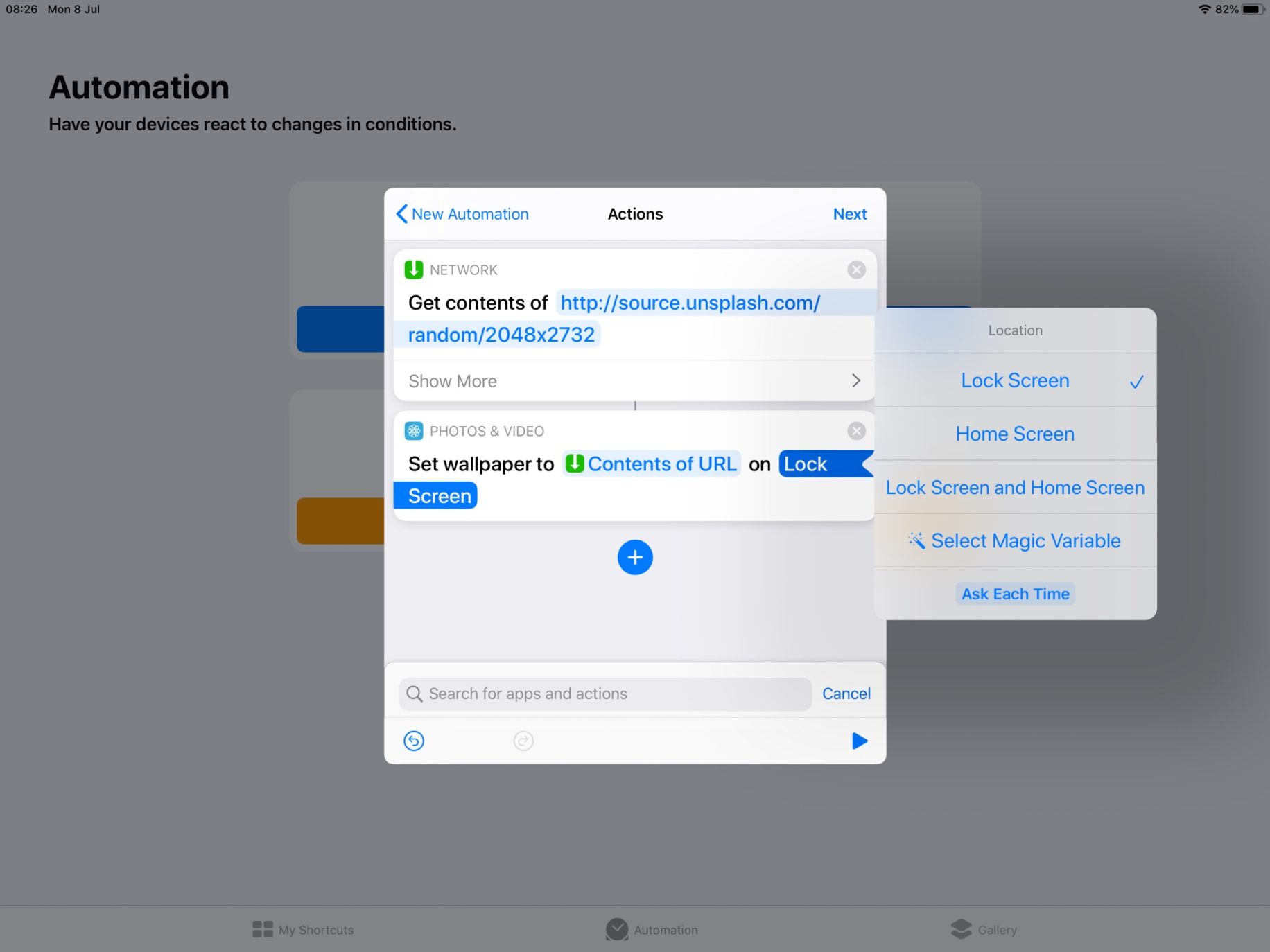 iOS 13 Shortcuts can automatically download new wallpaper | Cult of Mac