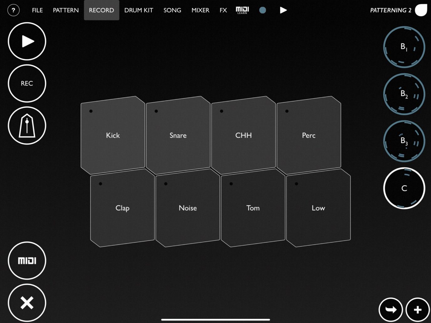 Patterning keyboard shortcuts transform iPad keyboard into drum kit