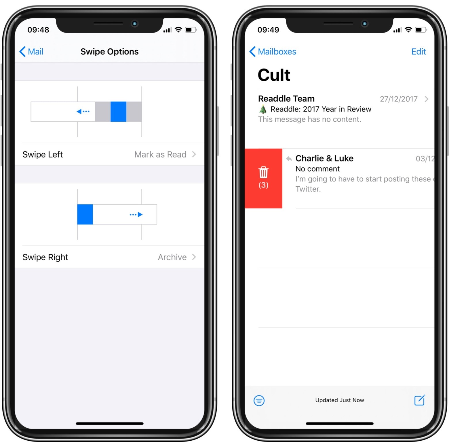 Archive or delete: Understand iOS Mail's most confusing swipe settings
