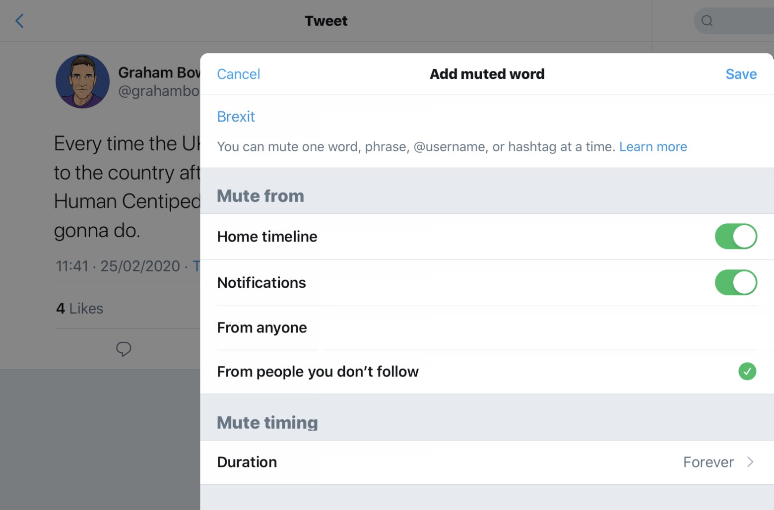 How to mute any word in Twitter with a long press | Cult of Mac