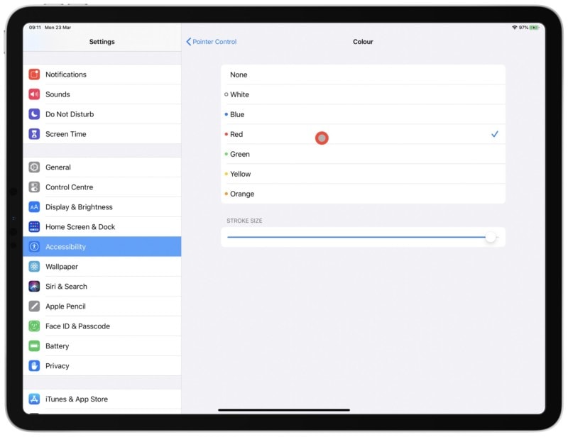 How to customize iPad mouse in Pointer Control settings | Cult of Mac