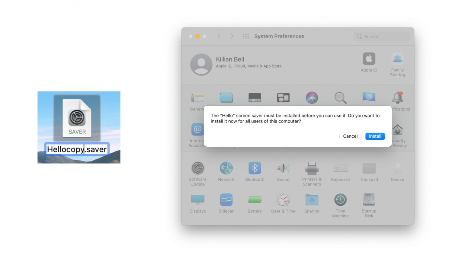 How to enable macOS 11.3's new 'Hello' screen saver on M1 Macs