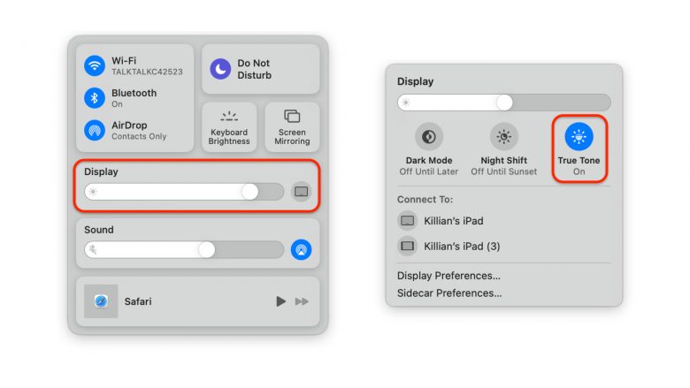 Toggle True Tone in no time from inside Control Center [Pro tip]
