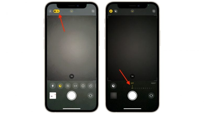 How to disable Night mode in iPhone's Camera app