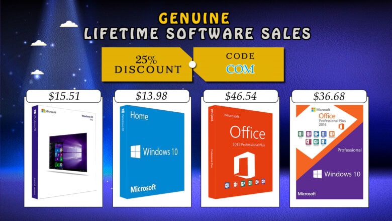 Microsoft Windows and Office lifetime licenses discounted up to 90%