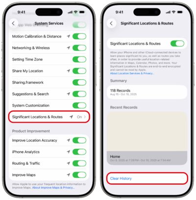 iPhone location settings: How to clear your location history