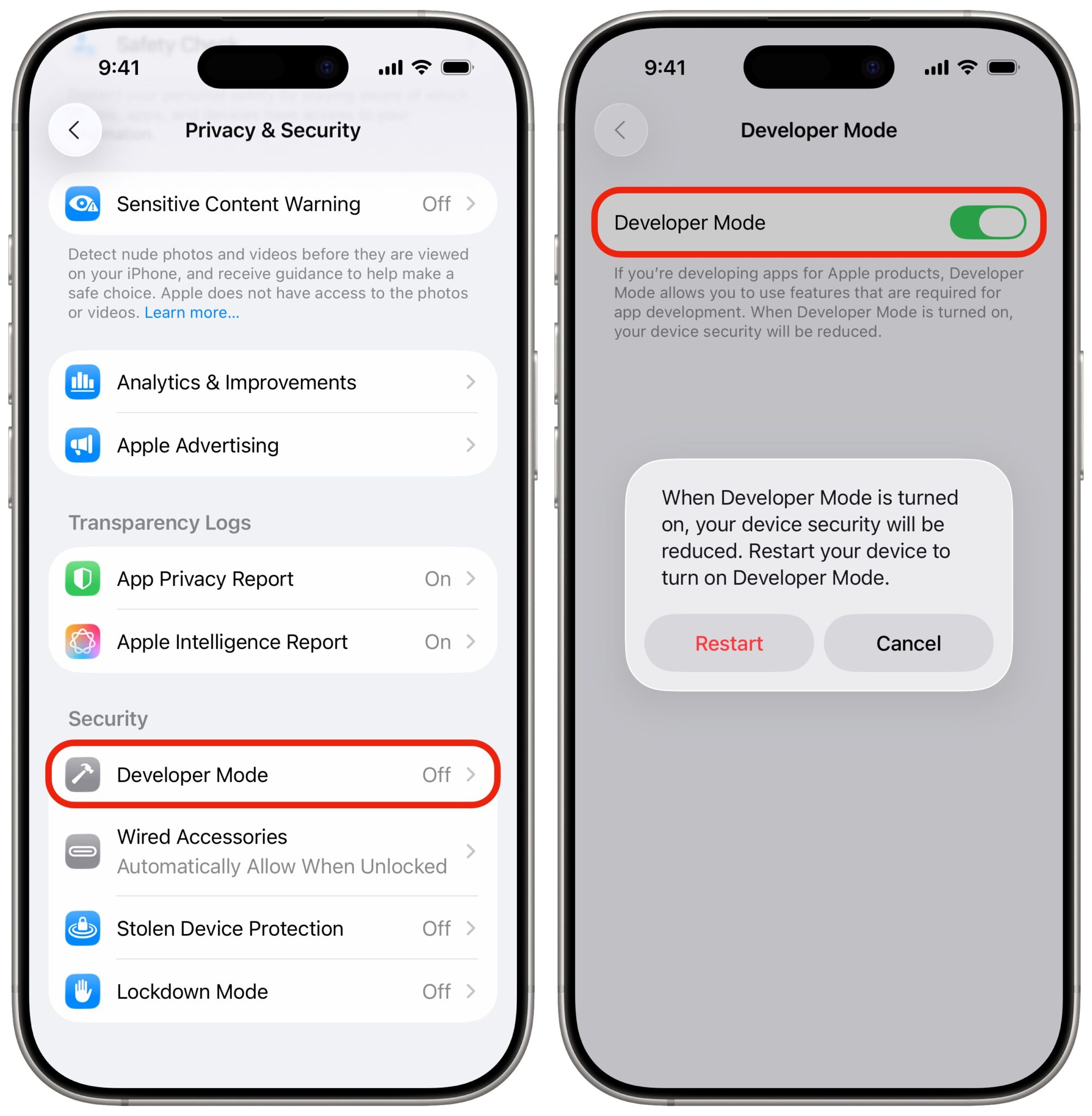 iPhone Developer Mode: Run your own apps using this switch | Cult of Mac