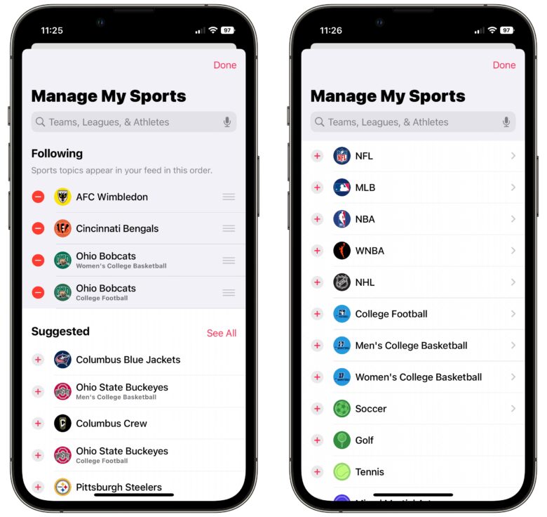 How to follow your favorite sports teams with My Sports in Apple News ...