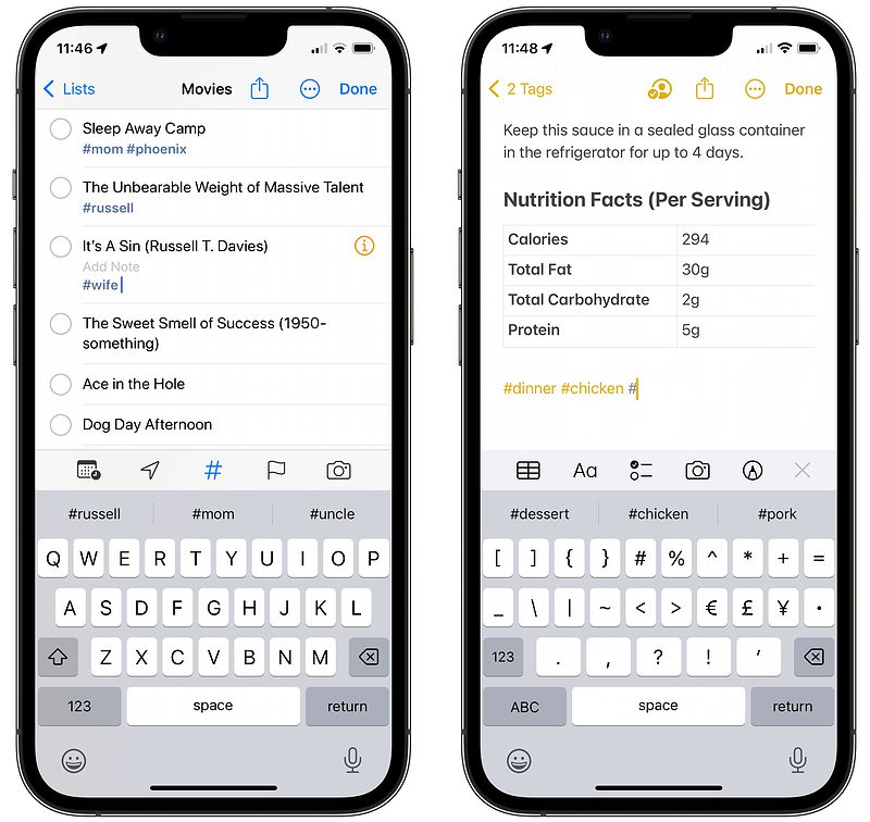 Use tags and smart lists in Apple Notes and Reminders | Cult of Mac